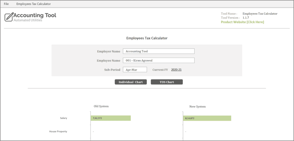 Employees Tax Calculator | Old vs New Tax Regime Calculator ...