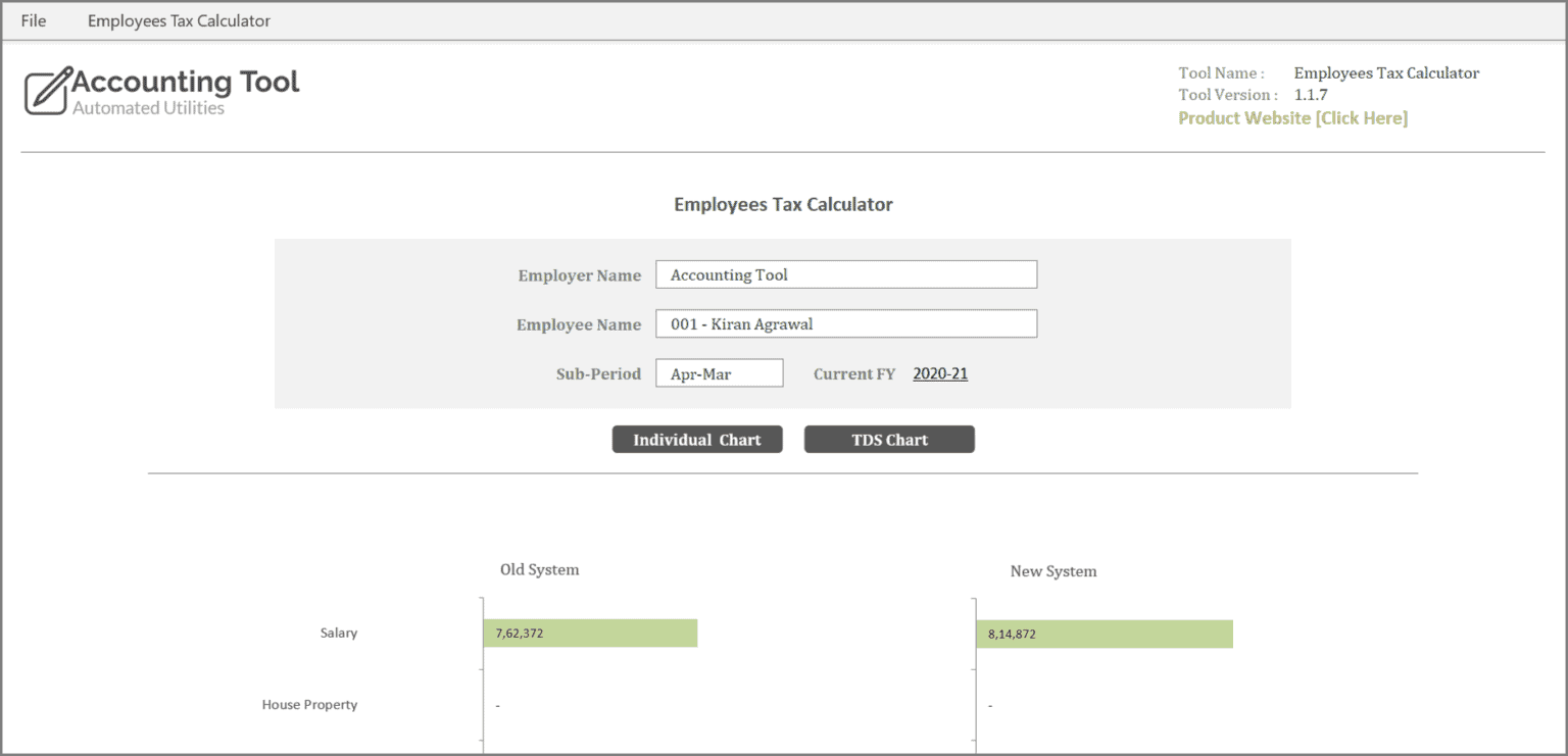 Employees Tax Calculator | Old vs New Tax Regime Calculator ...