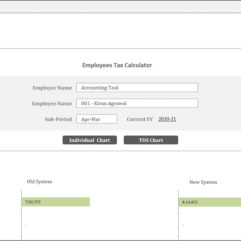 Salary Tax Calculator | Old vs New Tax Regime Calculator | AccountingTool